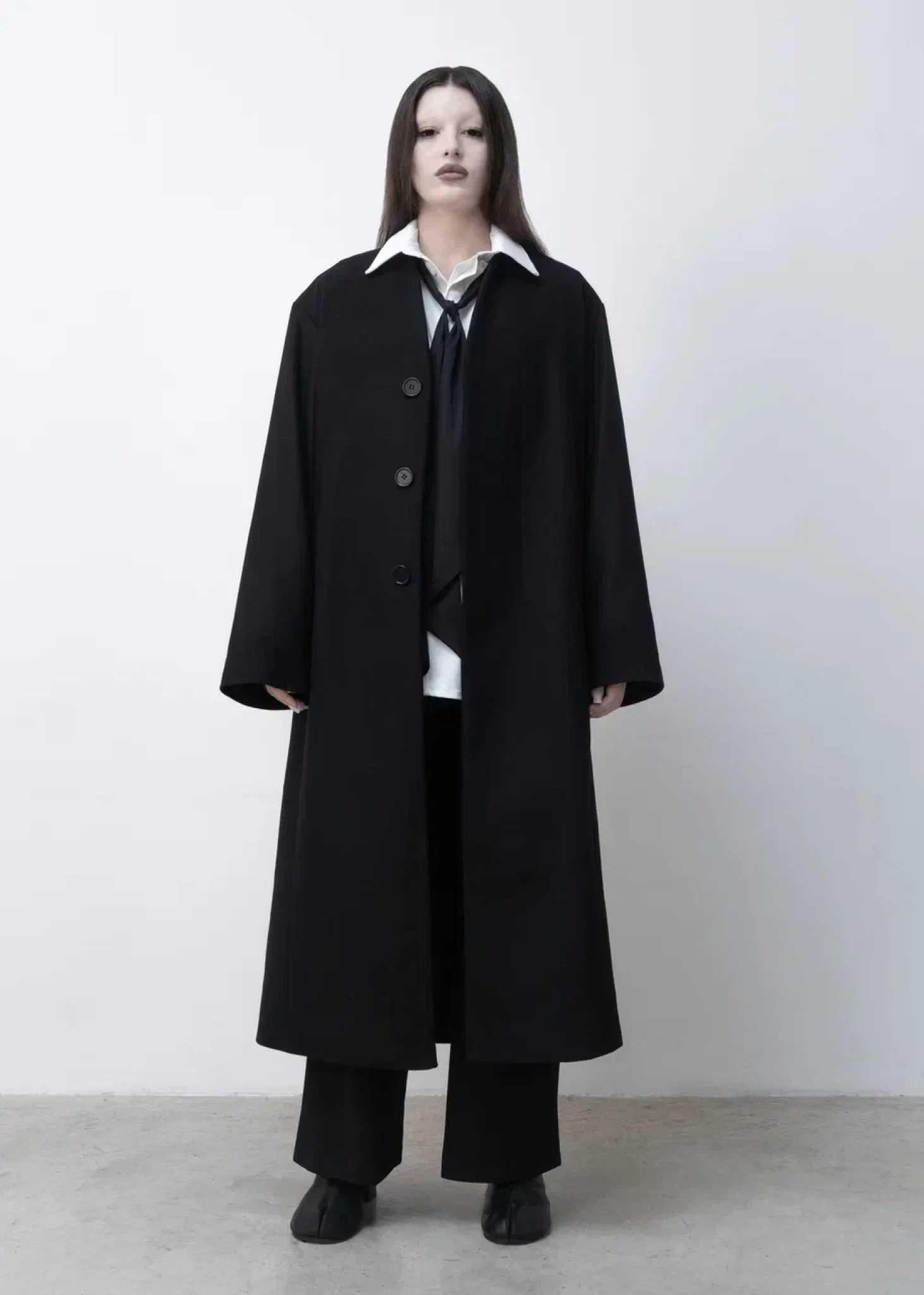 COAT IN ASIAN STYLE NEW CLASSIC. BLACK
